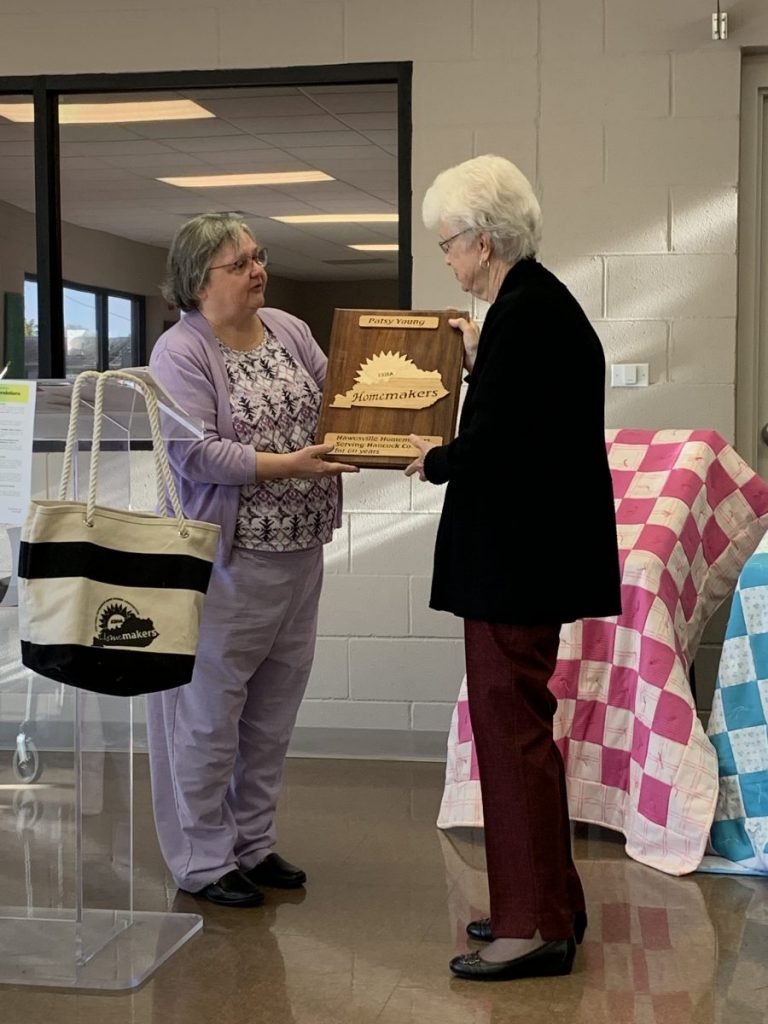 Hancock County Homemakers recognize Thelma Robertson - The Hancock Clarion