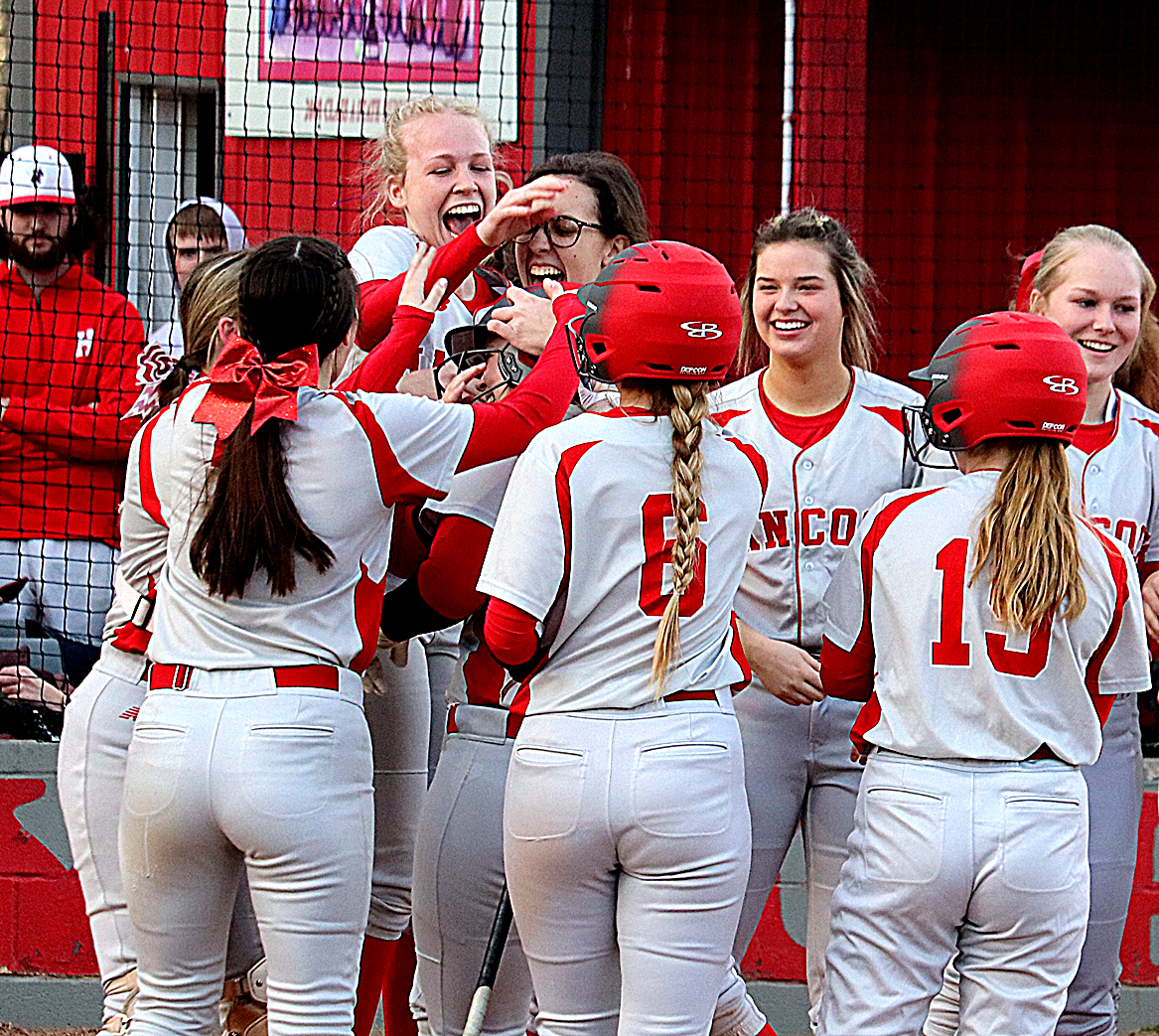 Coomes and Roberts blast home runs in girls debut - The Hancock Clarion